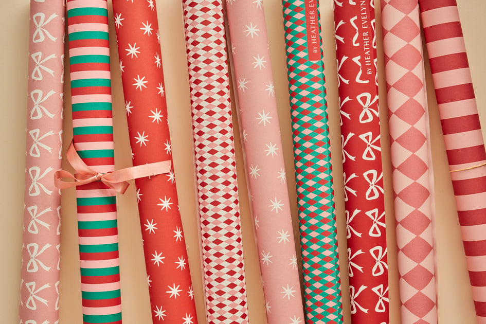 Heather Evelyn Gift Wrap - Red Bows – Rose & Lyons