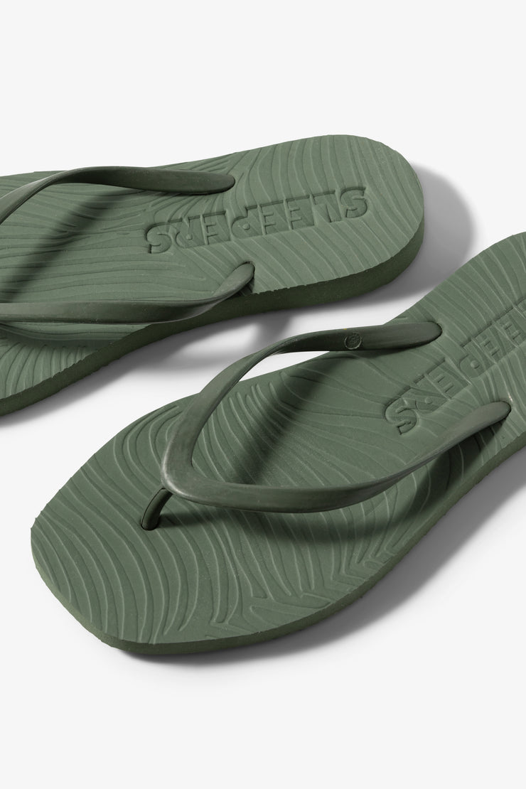 Sleepers Tapered Flip Flops - Green – Rose & Lyons