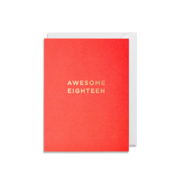 Mini Awesome Eighteen Card – Rose & Lyons